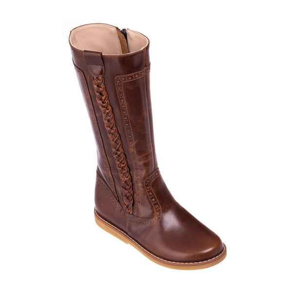 Brown Braided Boots for Girls and Toddlers | Elephantito – Elephantito