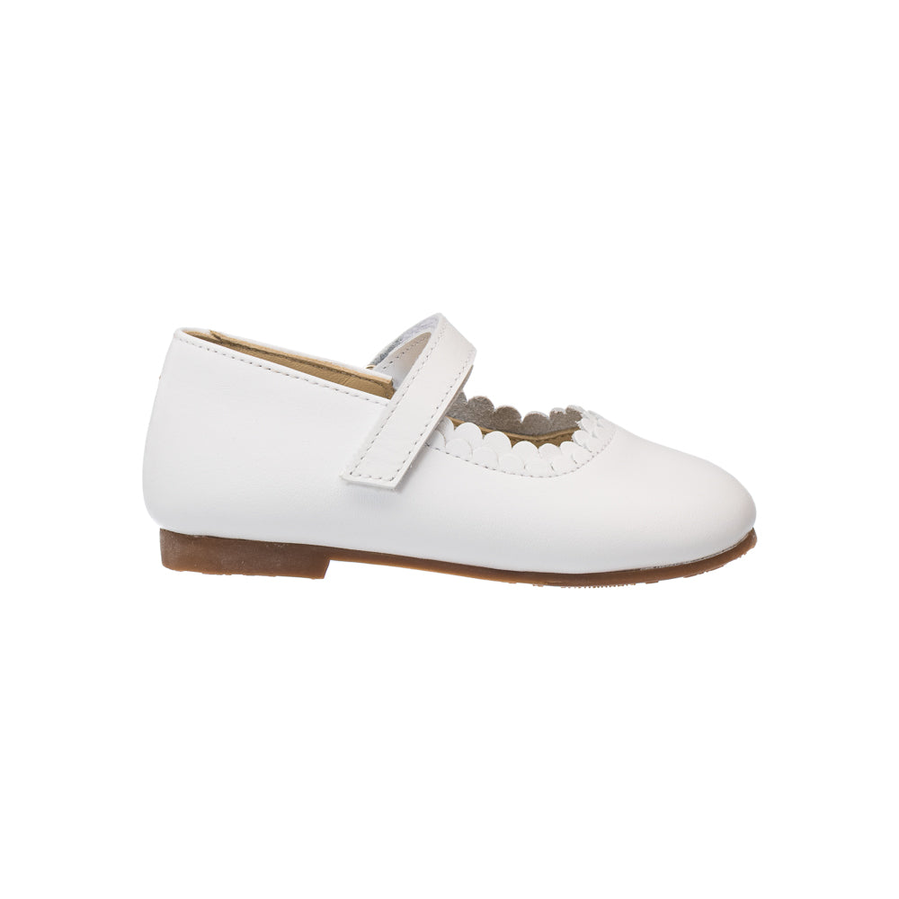 Aria Flat Toddler White – Elephantito